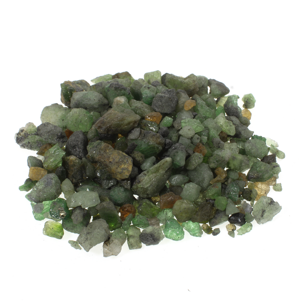 Tsavorite Rough Crystal Chips – Stonebridge Imports