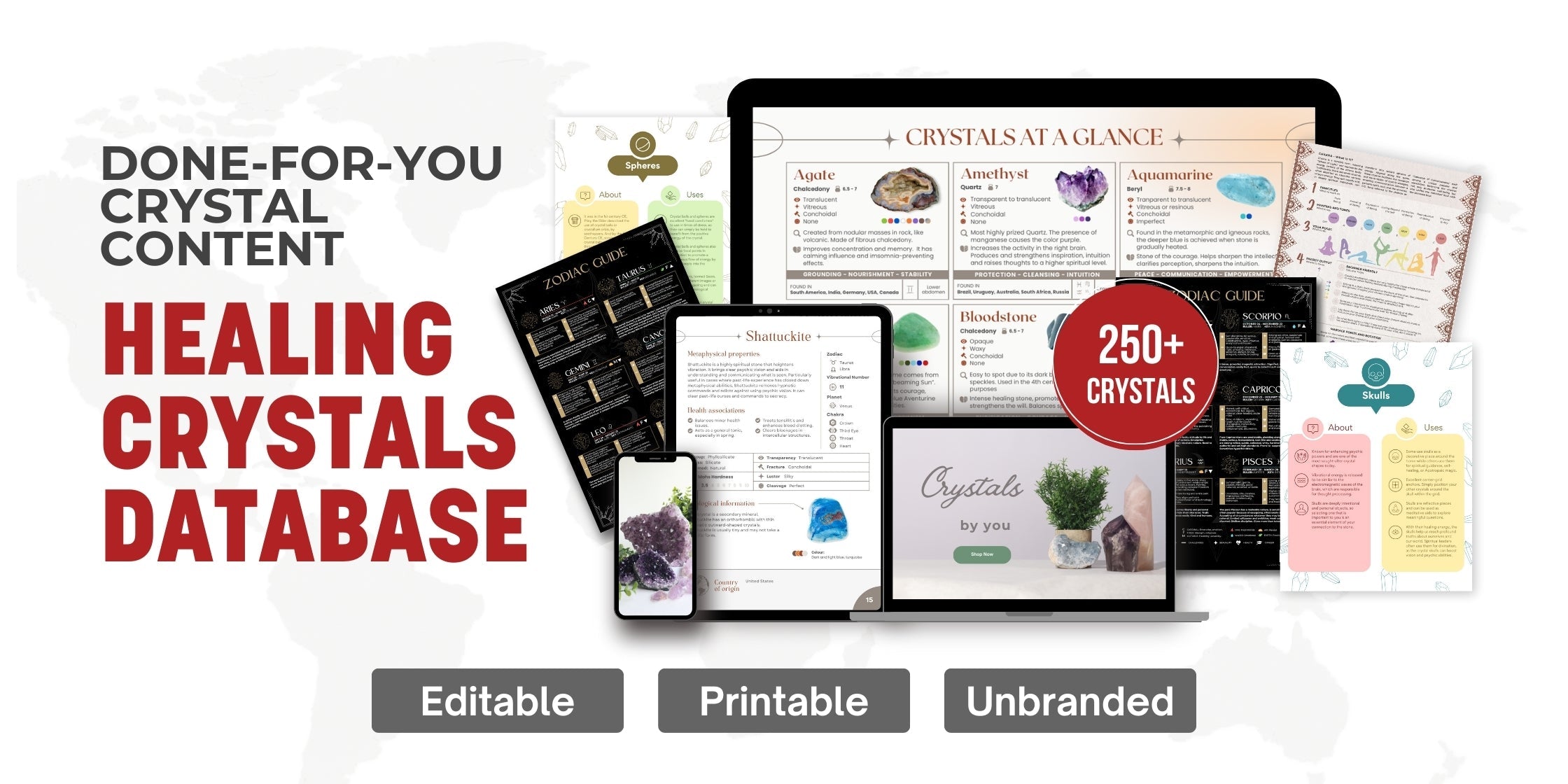 Healing Crystals Database for Wholesale Crystal Shops: Save 400+ Hours ...