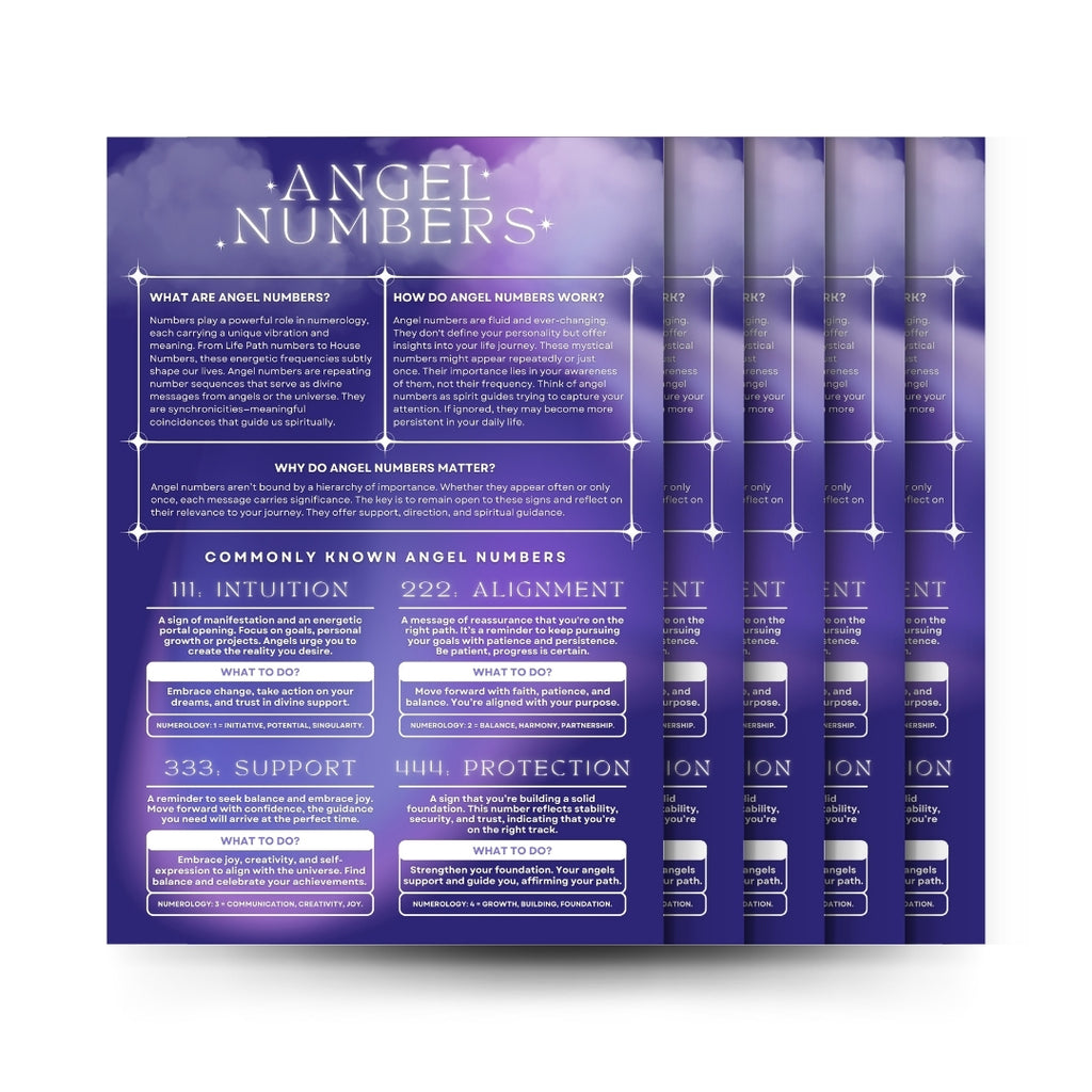 QuickStudy Guide 2.0 - Angel Numbers (Hardcopy 5-pack) – Stonebridge ...