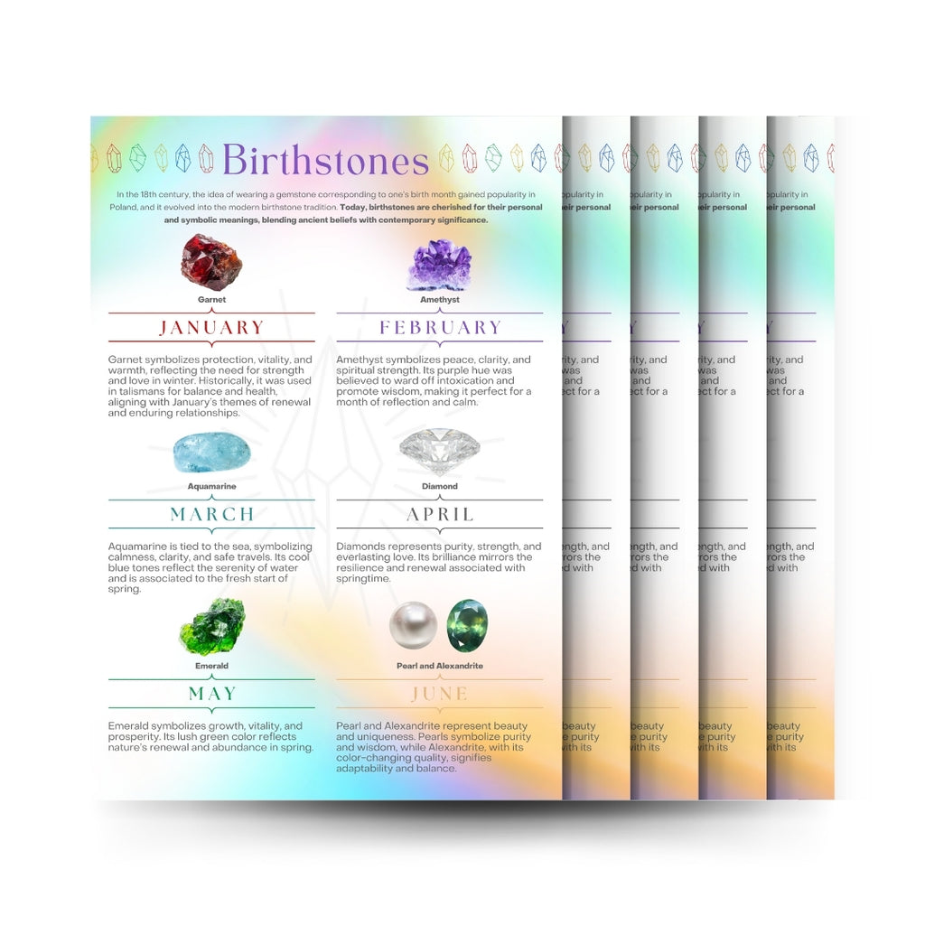 QuickStudy Guide 2.0 - Birthstones (Hardcopy 5-pack) – Stonebridge Imports