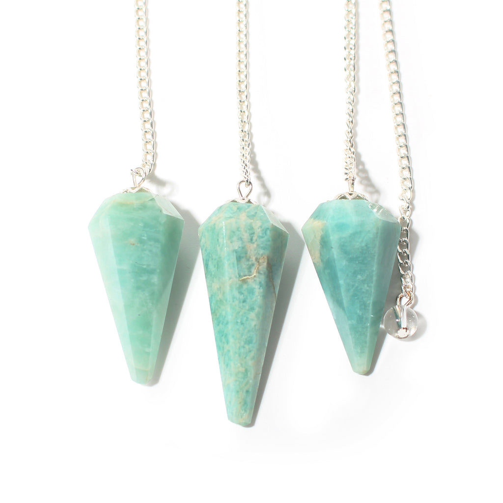 Amazonite Pendulum 6 Facet & Bead - 3 Pack – Stonebridge Imports
