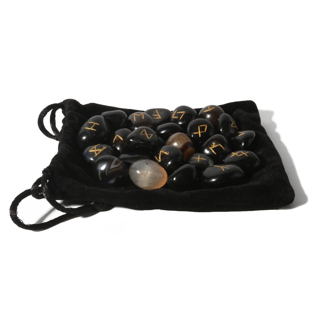Black Onyx Runes Set – Stonebridge Imports