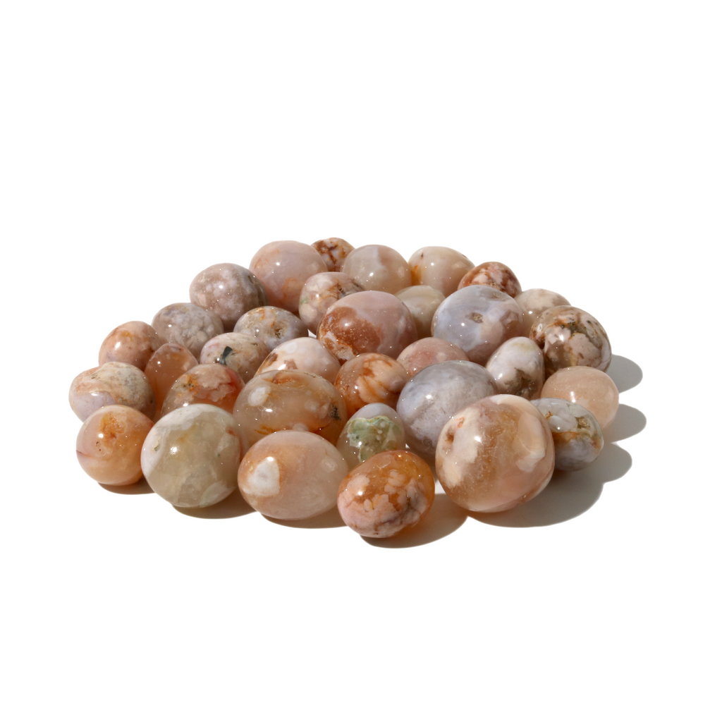 Flower Agate Tumbled Stone – Stonebridge Imports