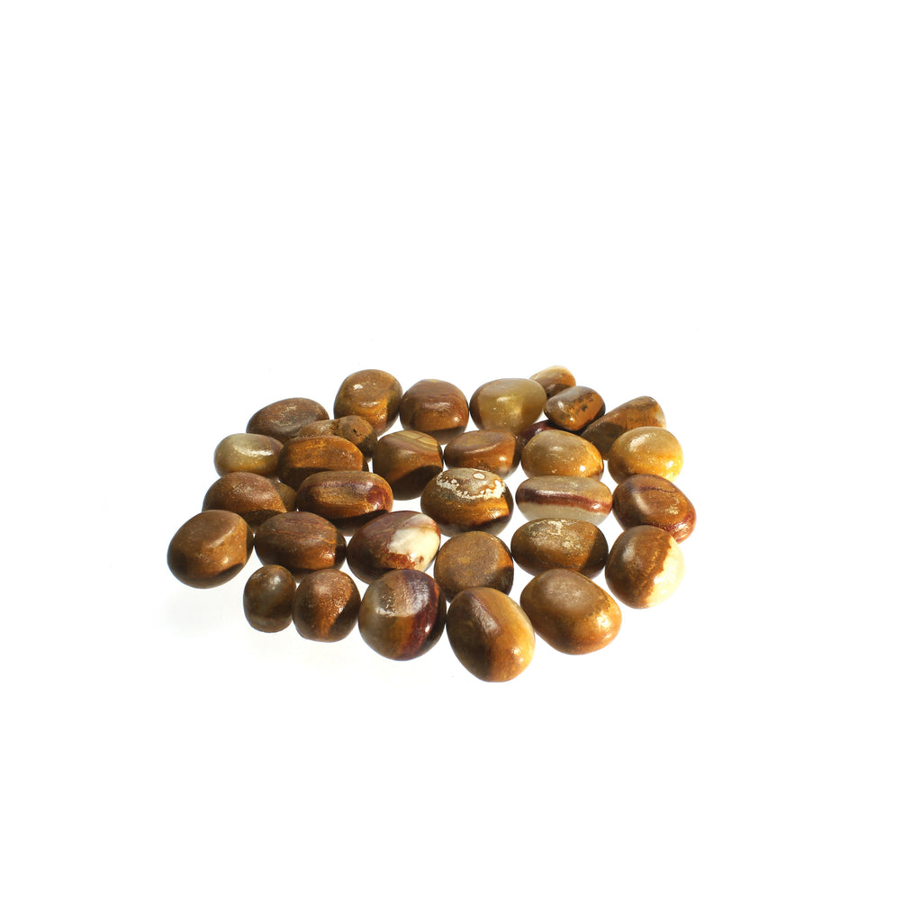 Aragonite Brown Tumbled Stones – Stonebridge Imports