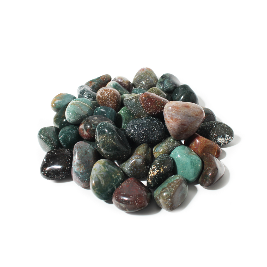 Indian Bloodstone Tumbled Stones – Stonebridge Imports