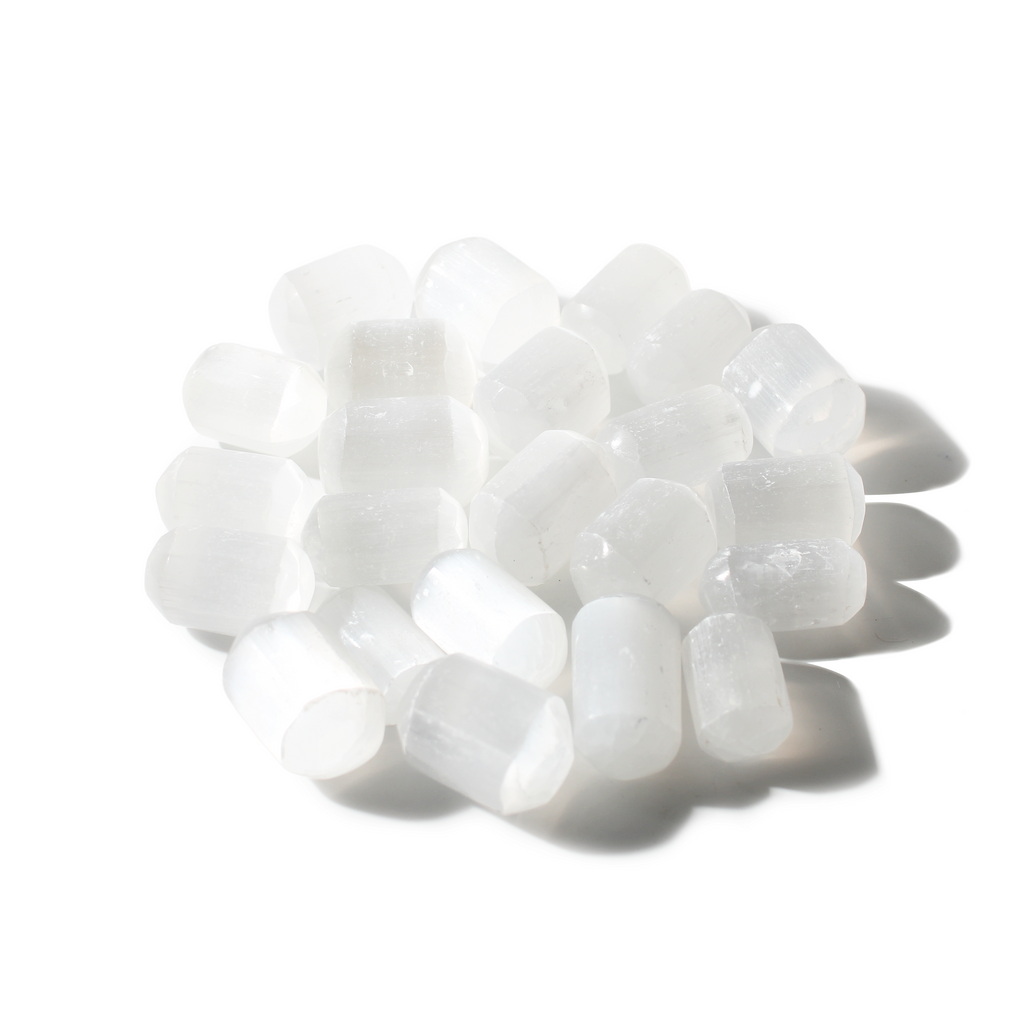 Selenite Tumbled Stones - Hand Polished – Stonebridge Imports