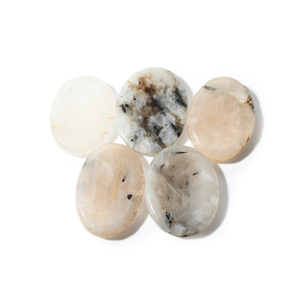 Tourmalinated Quartz Worry Stone - Pack of 5 – Stonebridge Imports