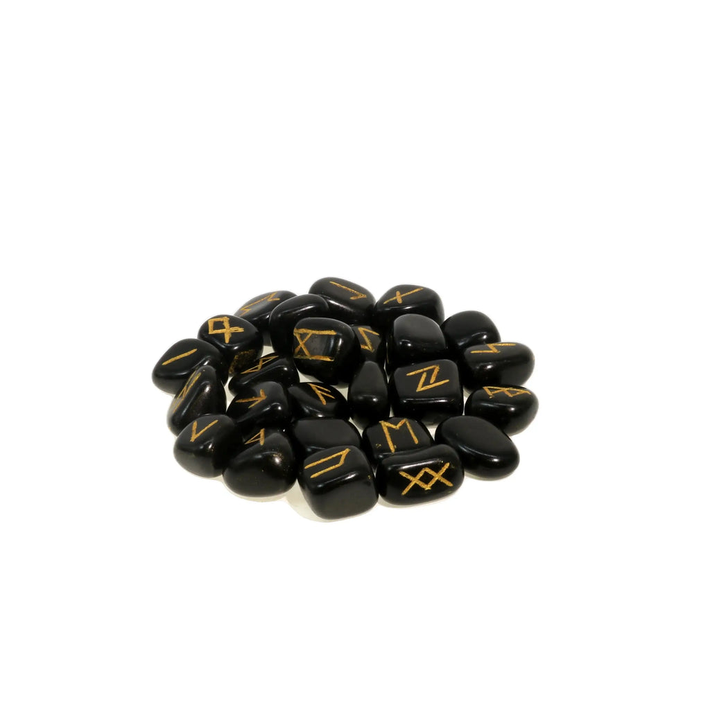 Black Agate Runes Set – Stonebridge Imports