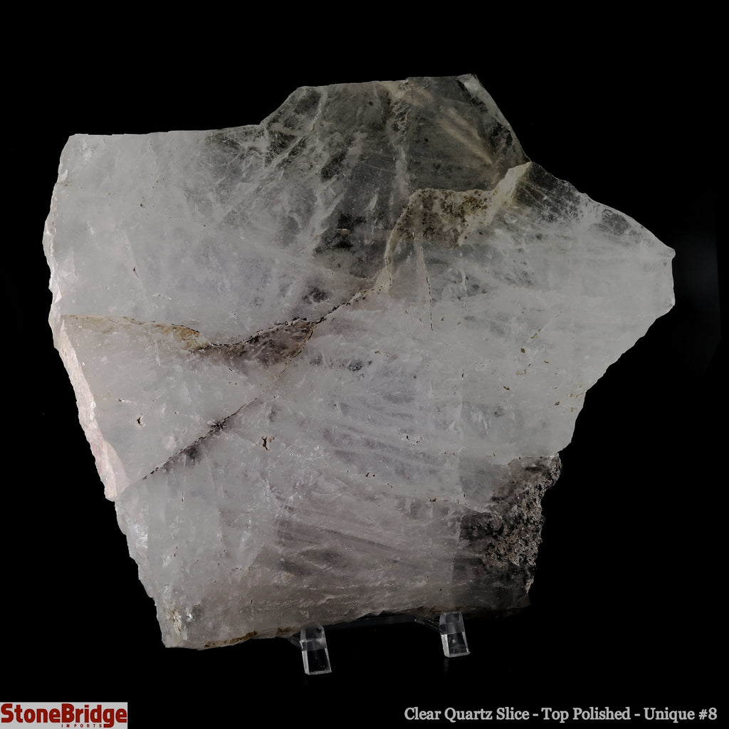 Unique Clear Quartz Slice – Stonebridge Imports