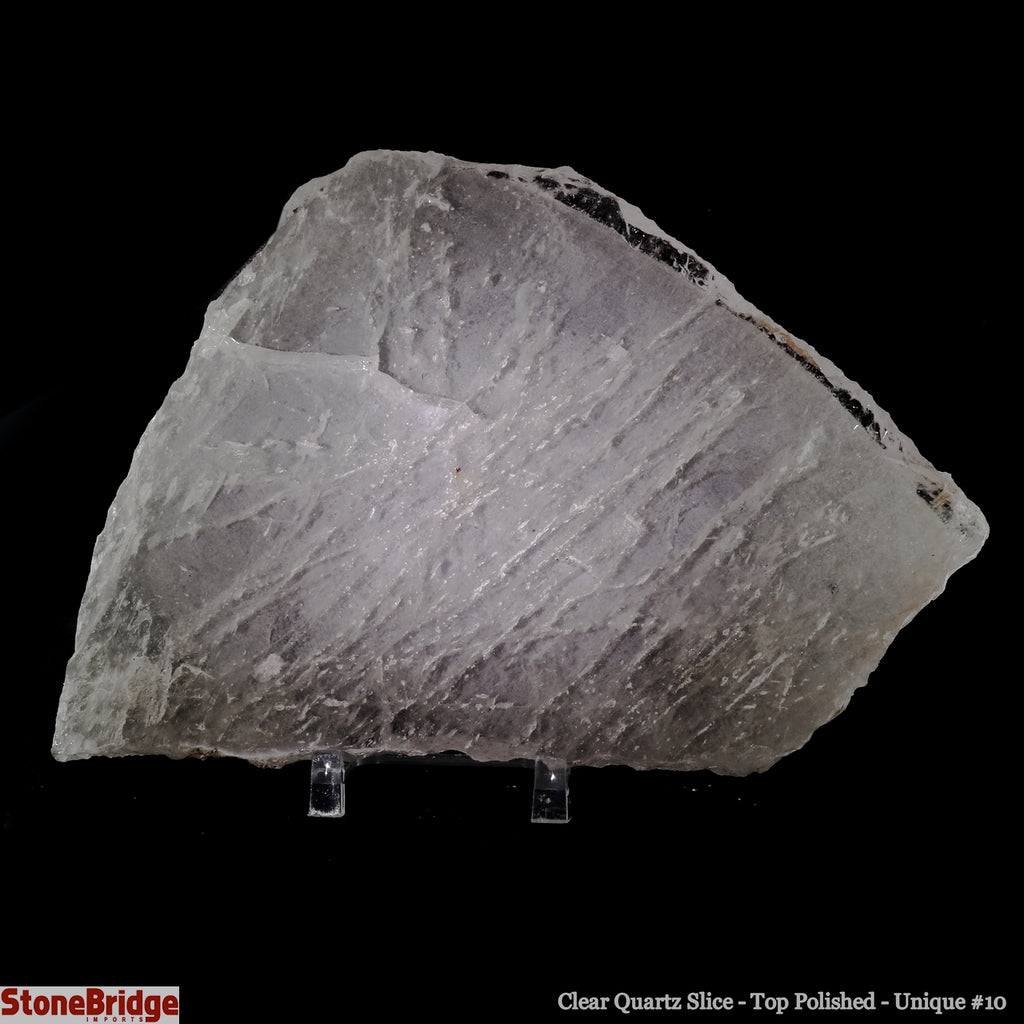 Unique Clear Quartz Slice – Stonebridge Imports