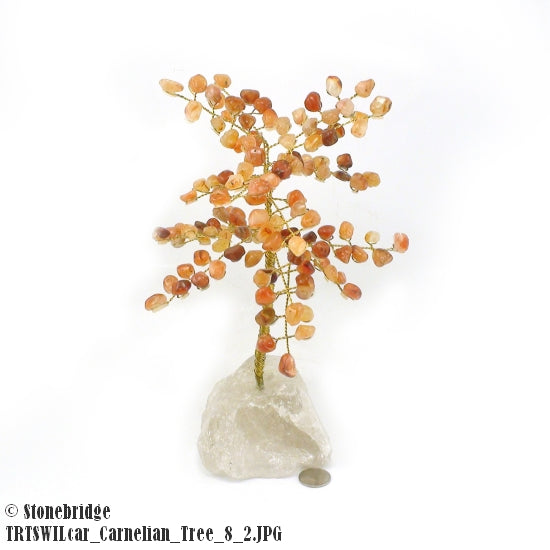 Carnelian Gem Tree with Wire Trunk 8" . – Stonebridge Imports