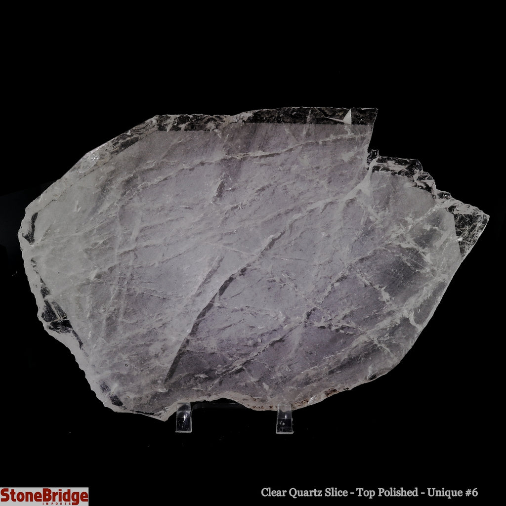 Unique Clear Quartz Slice – Stonebridge Imports