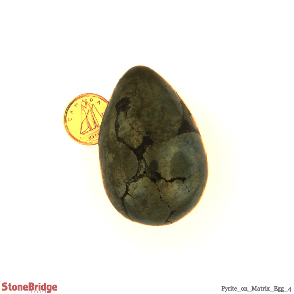 Pyrite on Matrix egg – Stonebridge Imports